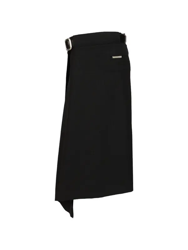 Attico Wool Midi Skirt