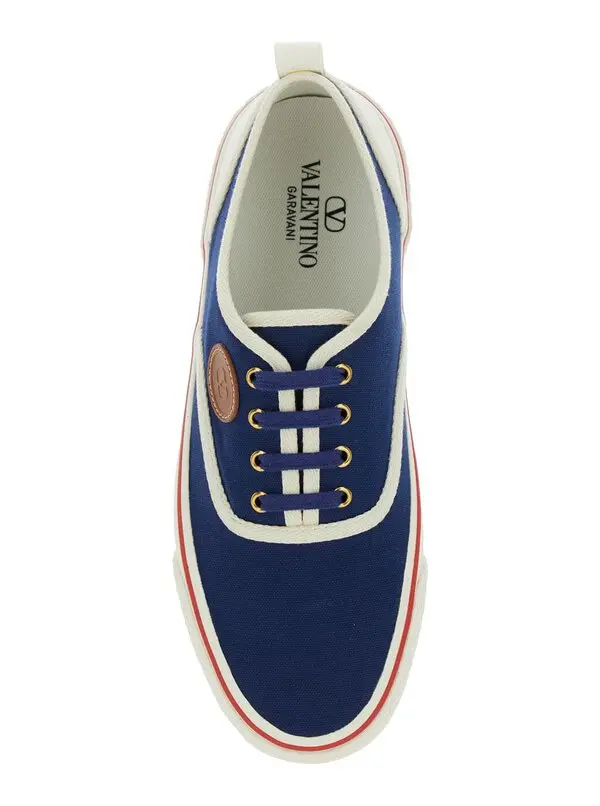 Valentino Garavani Cotton Low Top Sneakers - Multicolor