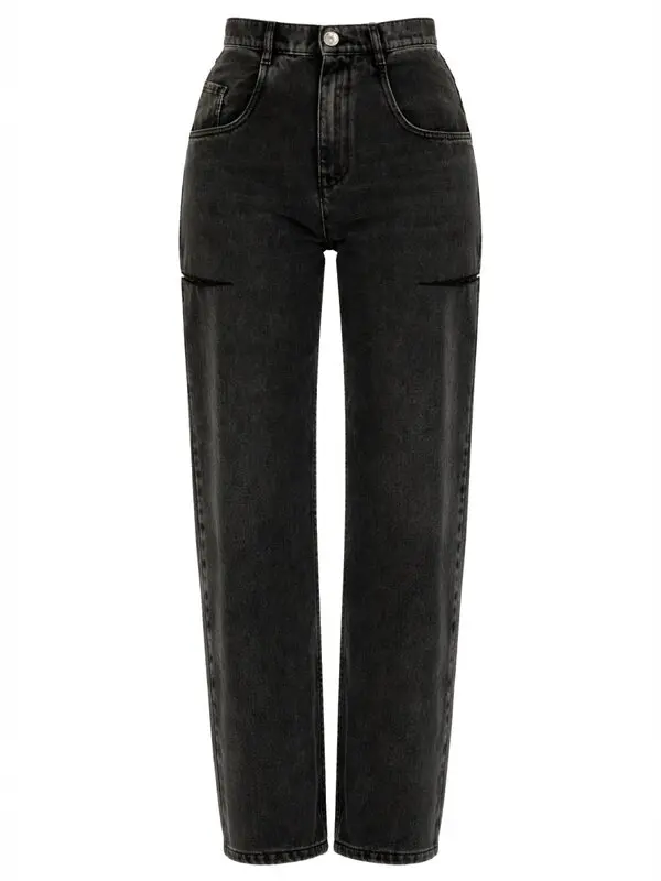 MAISON MARGIELA Jeans Con Dettaglio Cut Out - Black