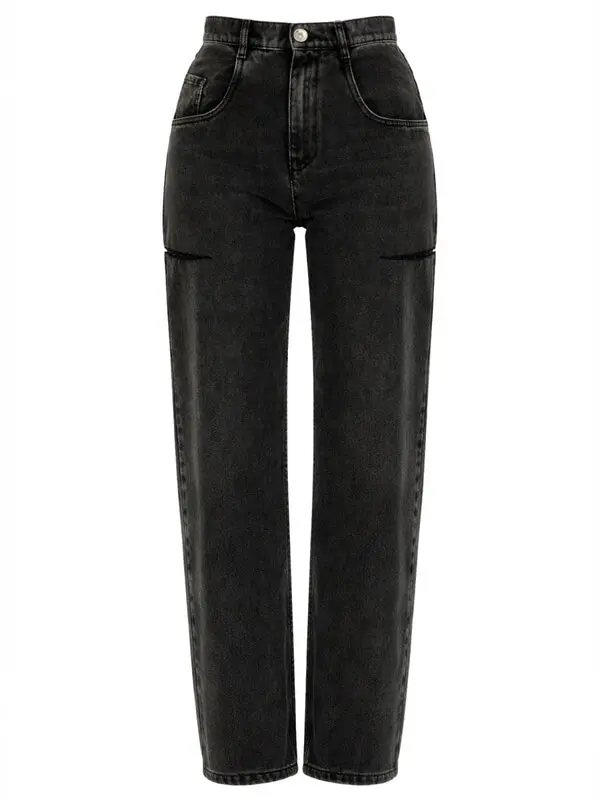 MAISON MARGIELA Cut Out Detail Jeans - Black
