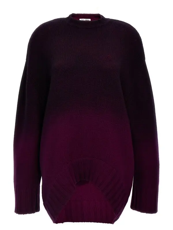Attico Oversized Knit Dress - Purple