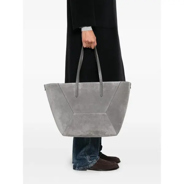 Brunello Cucinelli Grey Tote Bags - Gray