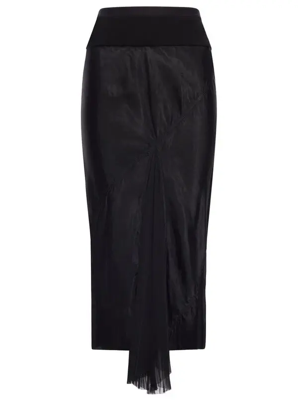 Rick Owens Asymmetrical Midi Skirt