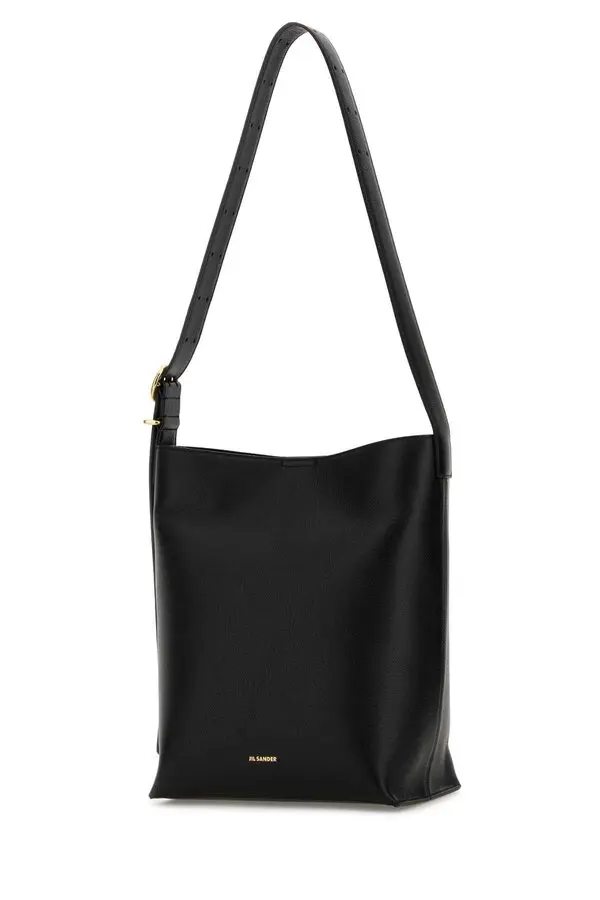 JIL SANDER Leather Cannolo Shoulder Bag