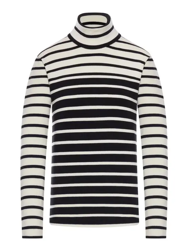 TOTEME Striped Turtleneck Sweater
