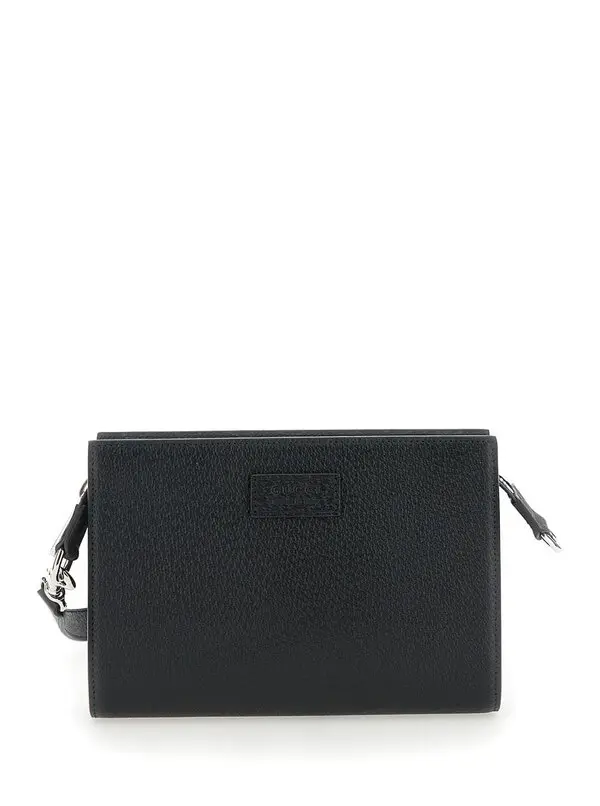 Gucci Super Mini Crossbody Bag With Logo Patch In Leather - Multicolor