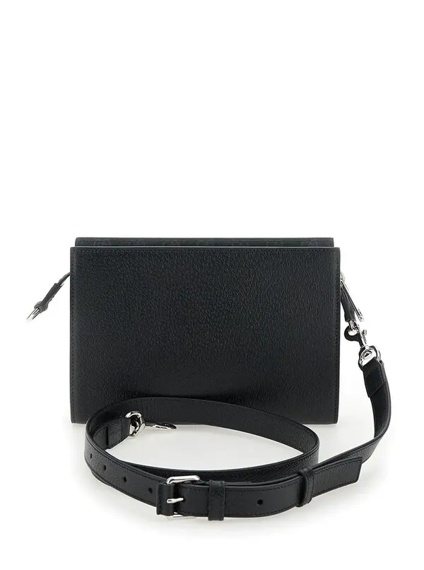 Gucci Super Mini Crossbody Bag With Logo Patch In Leather