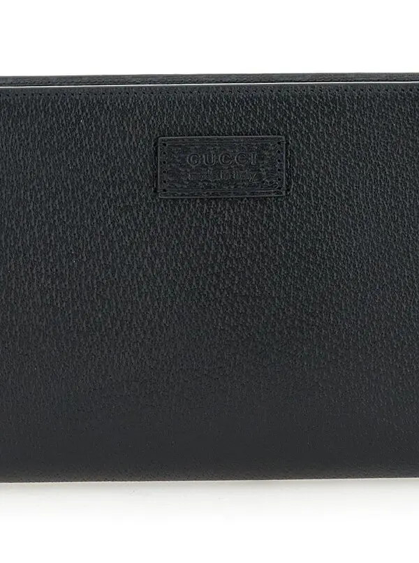 Gucci Super Mini Crossbody Bag With Logo Patch In Leather