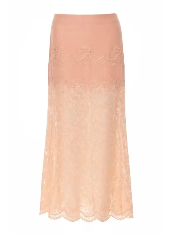 Rabanne Midi Lace Skirt