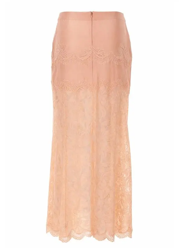 Rabanne Midi Lace Skirt