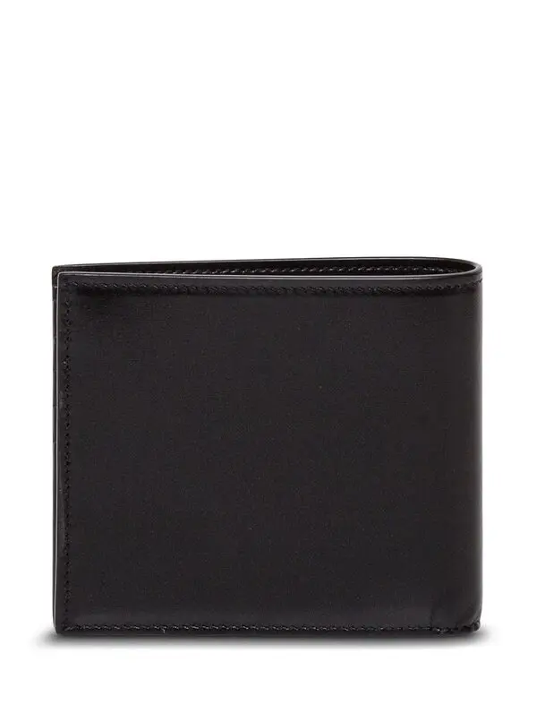 Saint Laurent Black Leather Wallet With Logo
