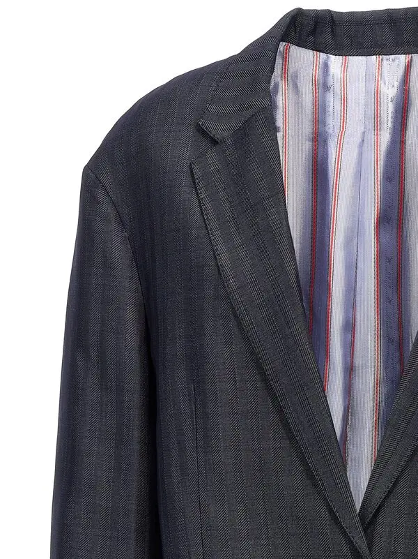 Etro Pegaso' Single-breasted Blazer - Blue