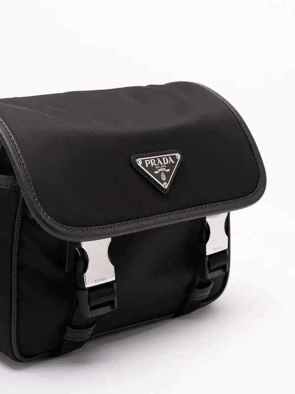Prada Re-nylon And Saffiano Leather Shoulder Bag