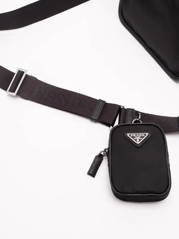 Prada Re-nylon And Saffiano Leather Shoulder Bag