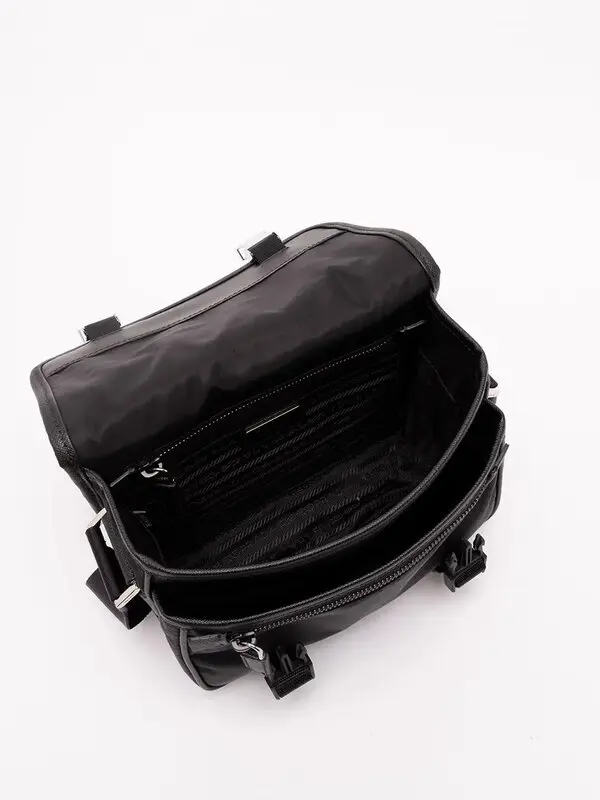 Prada Re-nylon And Saffiano Leather Shoulder Bag
