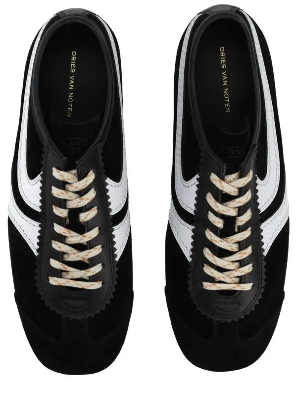 Dries Van Noten Suede Sneakers - Black