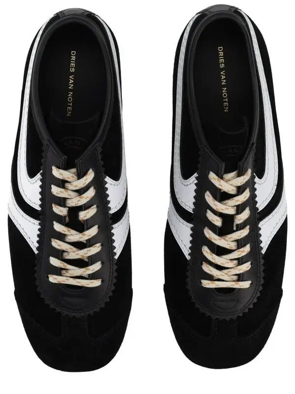 Dries Van Noten Suede Sneakers - Black