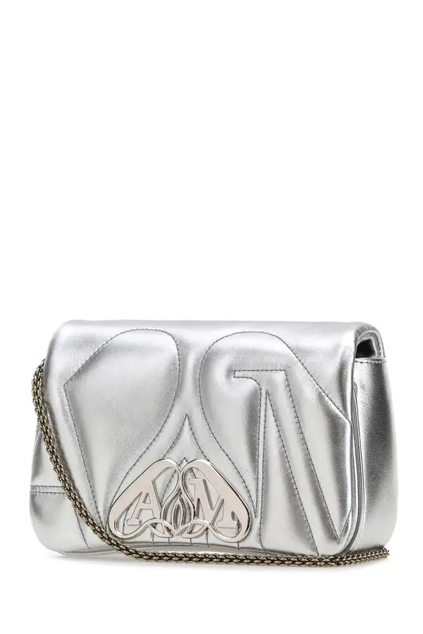 Alexander McQueen Leather Mini Seal Clutch
