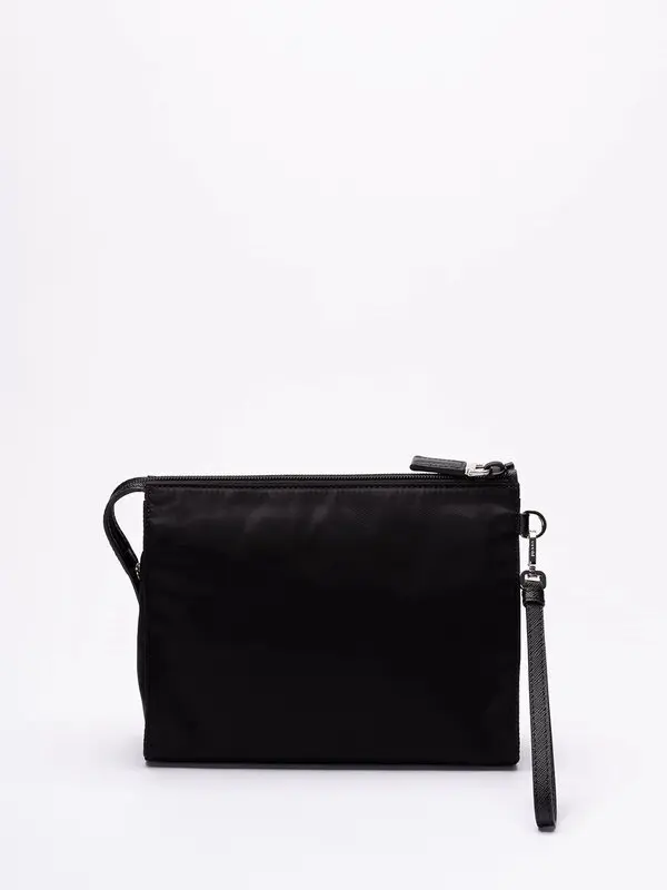 Prada Re-nylon And Saffiano Pouch