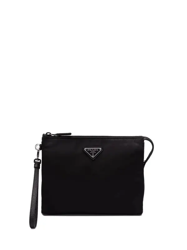 Prada Re-nylon And Saffiano Pouch - Multicolor