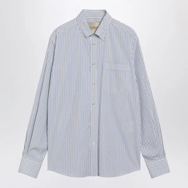 Valentino Garavani Ivory Shirt With Light And Stripes