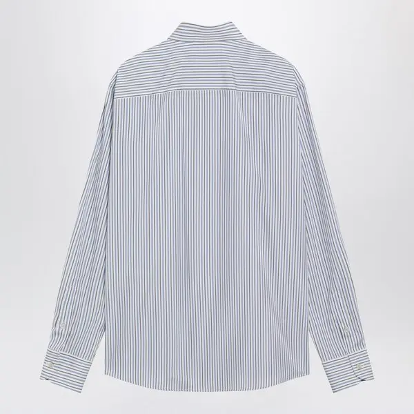 Valentino Garavani Ivory Shirt With Light And Stripes - Blue