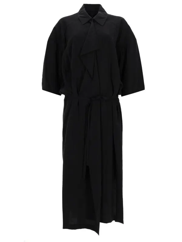LEMAIRE Asymmetrical Dress - Black
