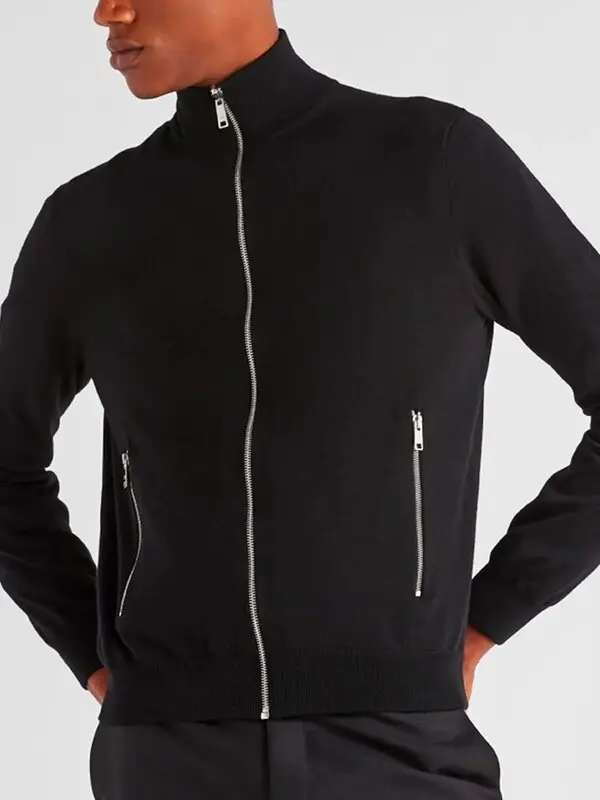 Prada Reversible Wool And Re-nylon Jacket