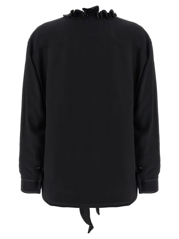 Victoria Beckham Ruffle Silk Blouse