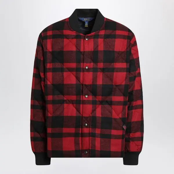 Polo Ralph Lauren Quilted Check Bomber Jacket - Pink