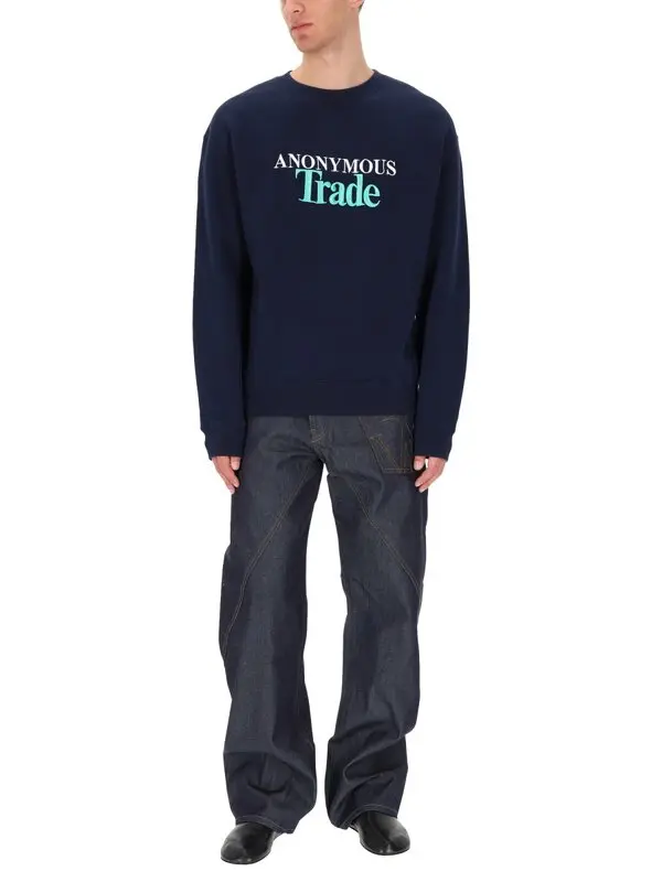 JW Anderson Anonymous Trade Sweatshirt - Blue