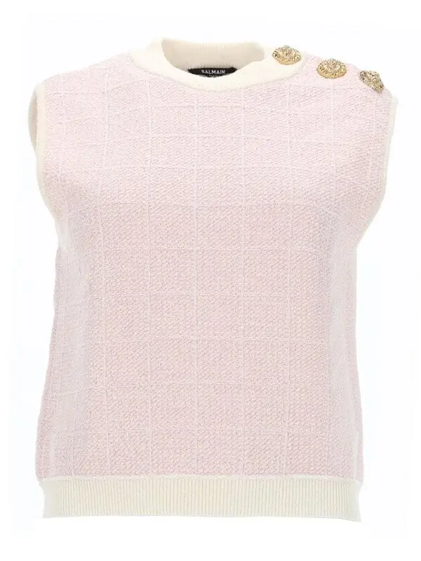 Balmain Sleeveless Top - Pink