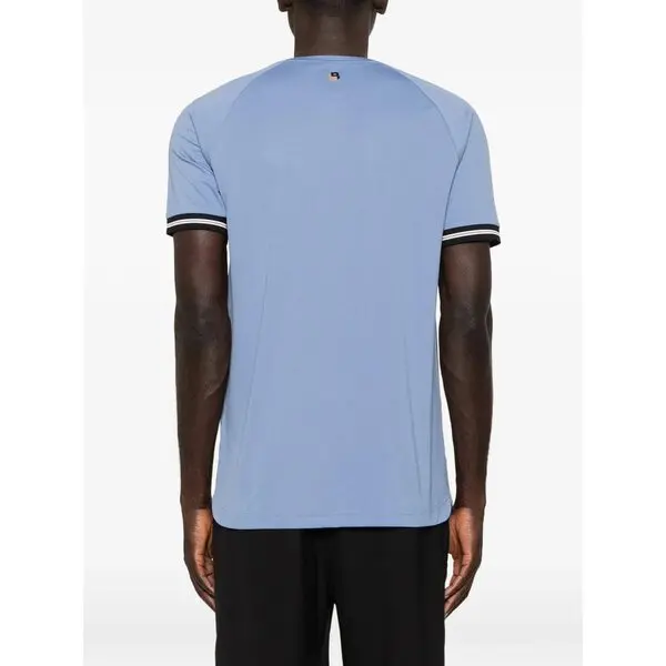 BOSS T-shirt With Logo Print And Contrast Trim