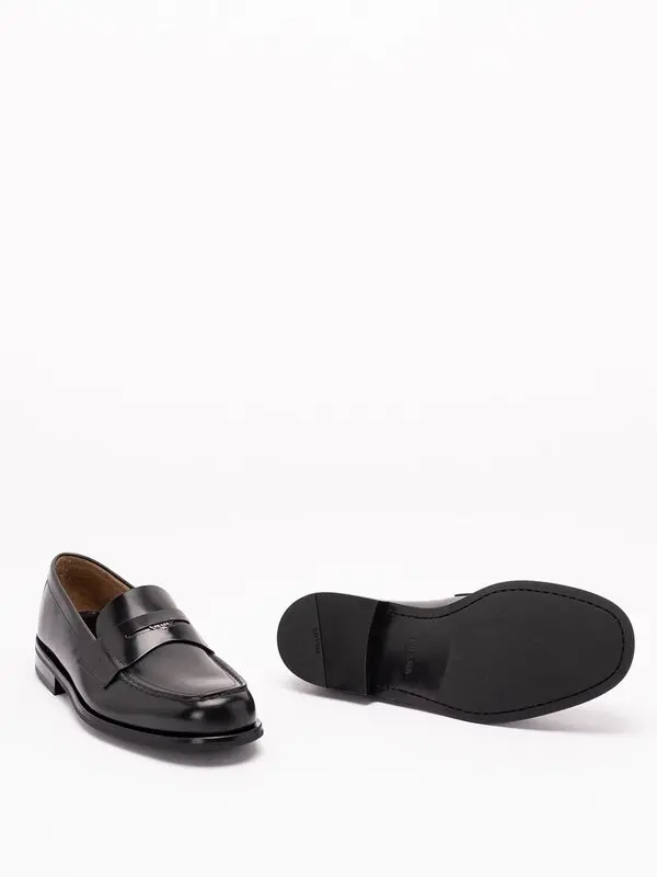 Prada Brushed Leather Loafers
