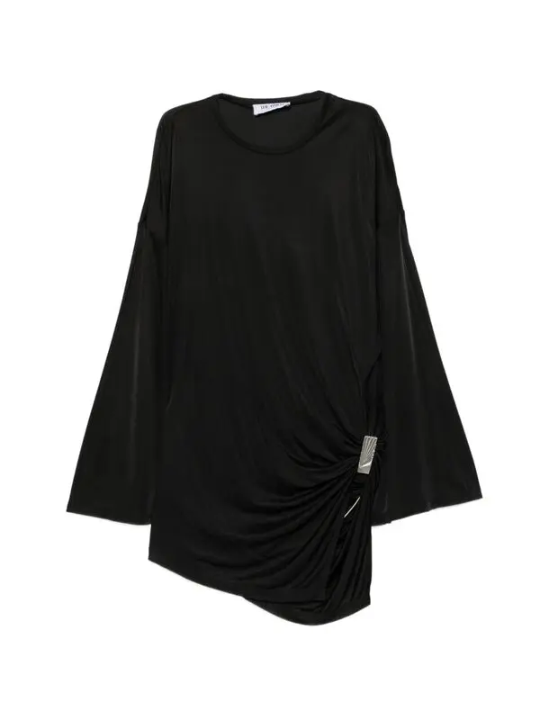 Attico Gathered Long-sleeve Dress - Multicolor