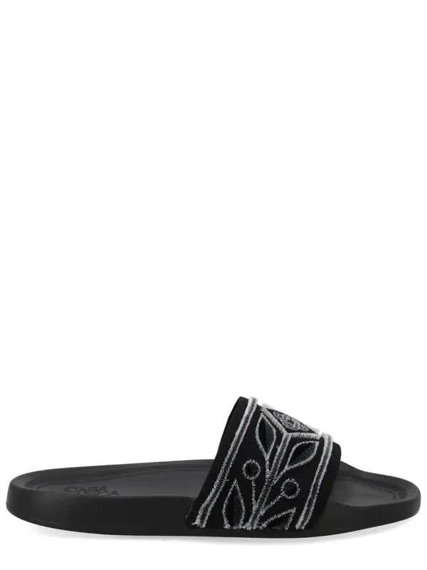 Casablanca Slide With Logo - Black