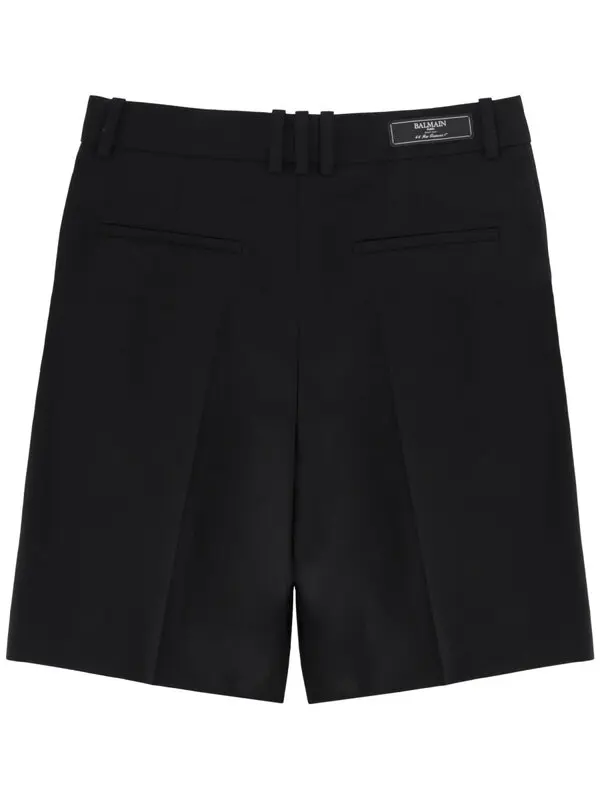 Balmain Wool Tailored Shorts