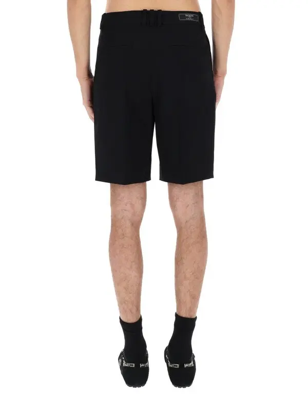 Balmain Wool Tailored Shorts