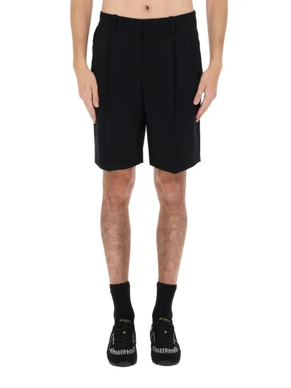 Balmain Wool Tailored Shorts