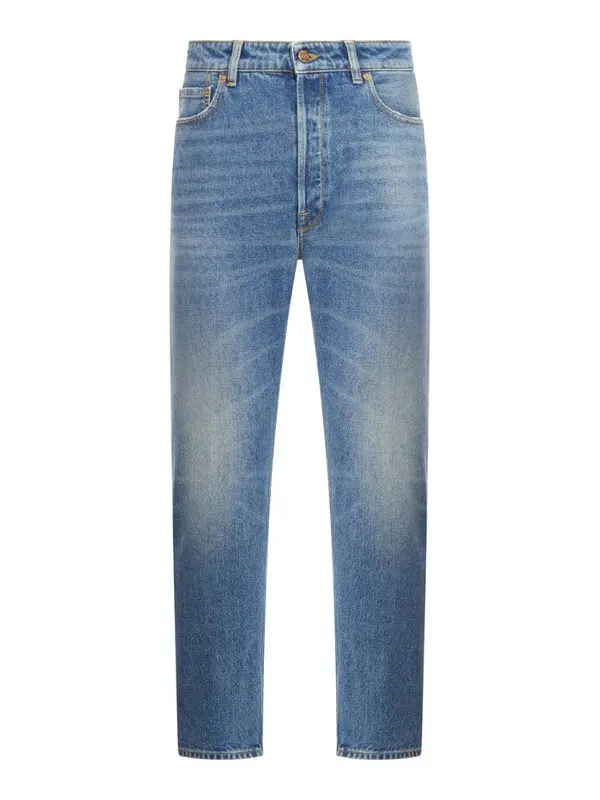 GOLDEN GOOSE Straight Low Waist Jeans - Blue