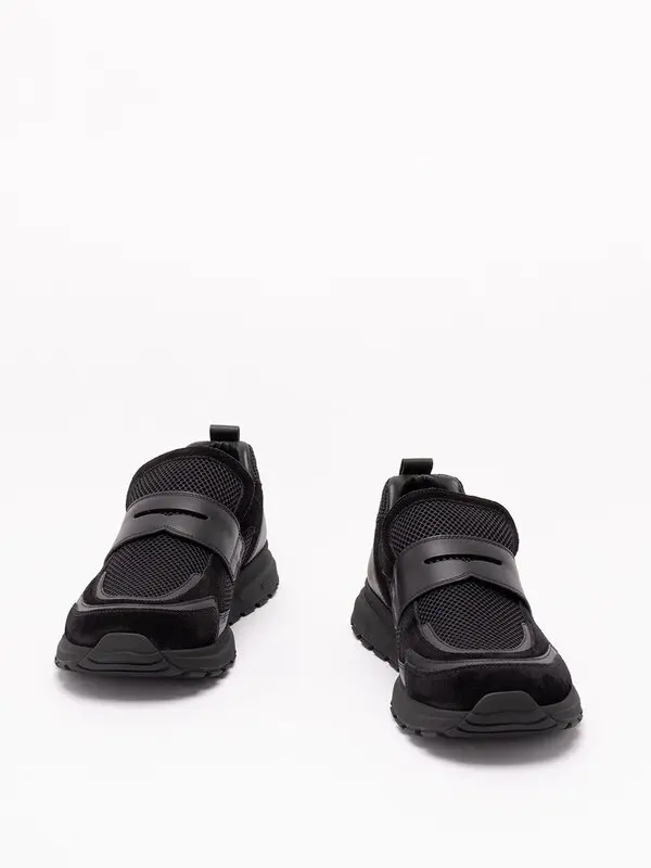 Prada Mesh And Leather Sneakers - Multicolor