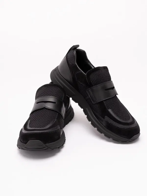 Prada Mesh And Leather Sneakers - Multicolor