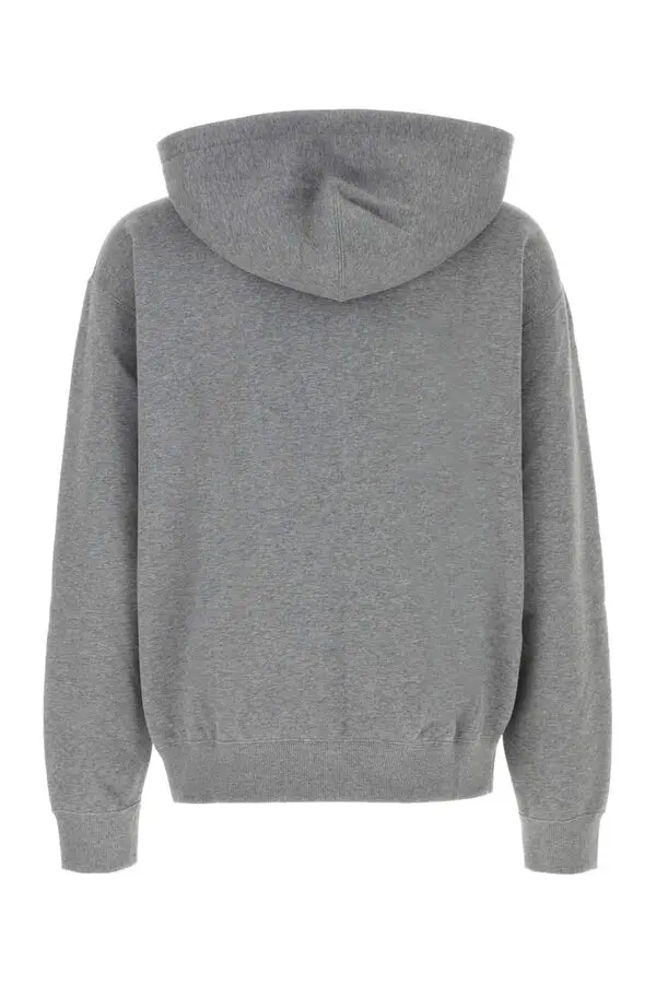 JIL SANDER Grey Cotton Sweatshirt - Gray