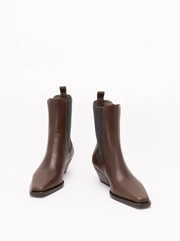 Brunello Cucinelli Ankle Boots With Heels - Multicolor