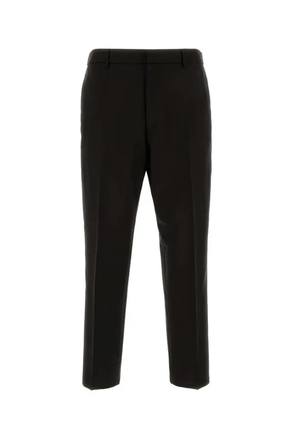 JIL SANDER Dark Wool Pant - Brown