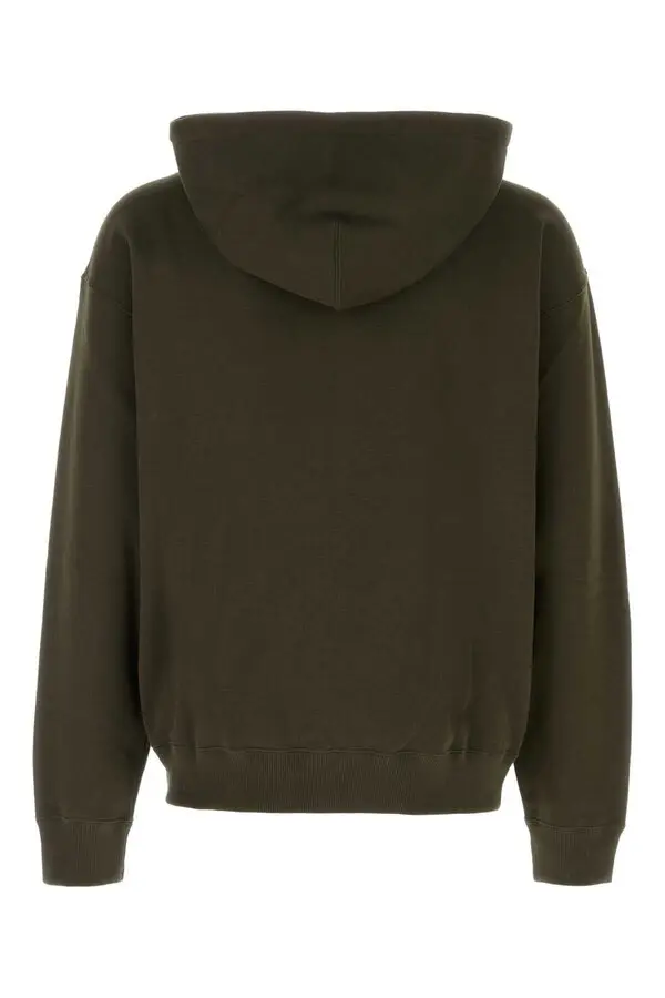 JIL SANDER Olive Cotton Sweatshirt