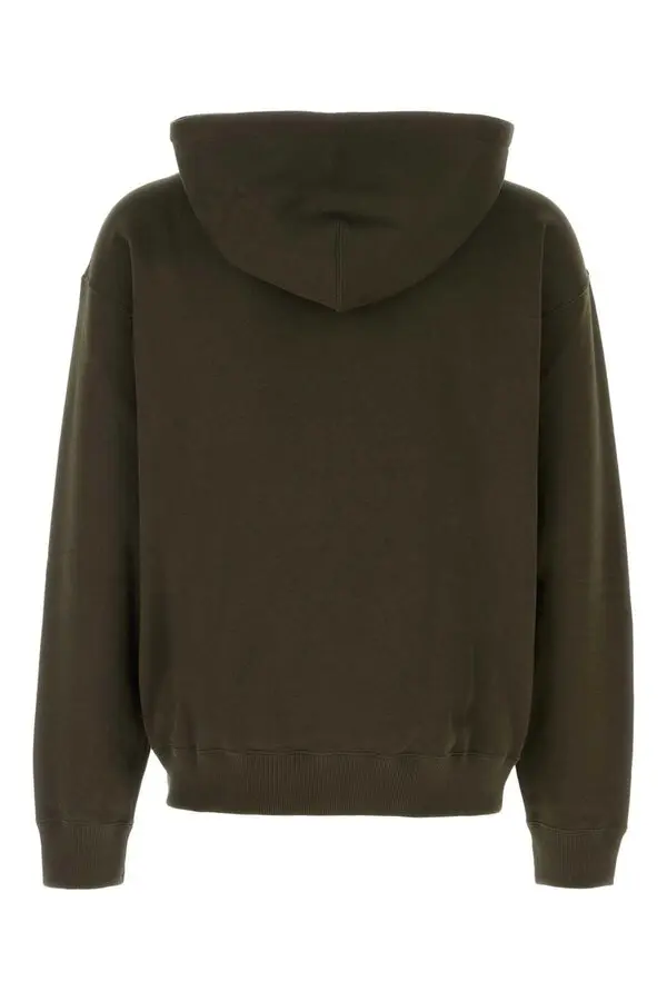 JIL SANDER Olive Cotton Sweatshirt - Green