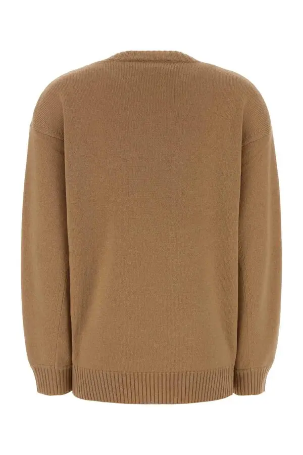 Max Mara Camel Wool Blend Fido Sweater - Brown