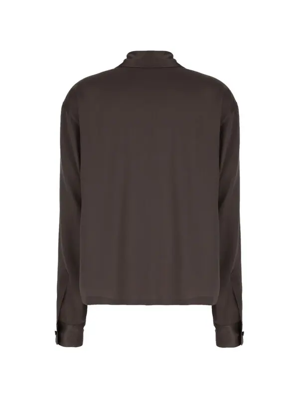 TOM FORD Silk Satin Polo Shirt
