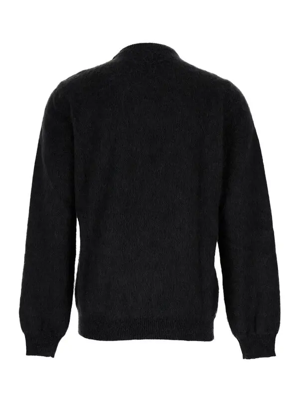 Fendi Grey Sweater With Jacquard Ff Motif In Wool